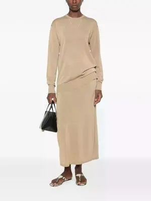 TOTEME Long Sleeve Ribbed Sweater
