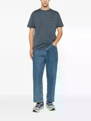 Stone Island Logo-patch T-shirt - Blue