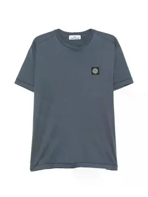 Stone Island Logo-patch T-shirt - Blue