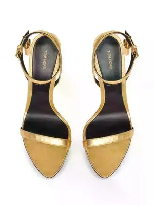 TOM FORD Metallic Padlock Sandals