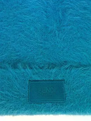 Fendi Logo Patch Beanie Hat