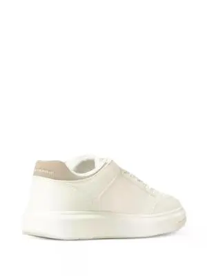 Emporio Armani Panelled Lace-up Sneakers - Neutrals