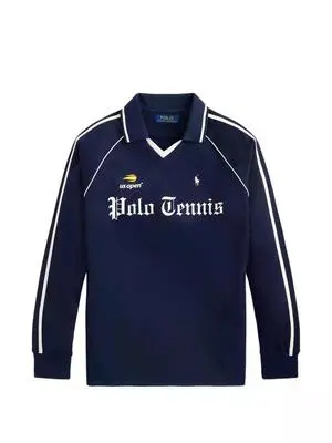 Polo Ralph Lauren Logo-print Long-sleeve Sweater - Blue