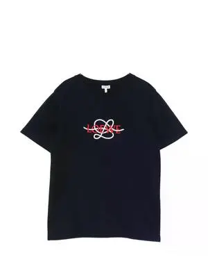 Loewe Logo Embroidered T-shirt