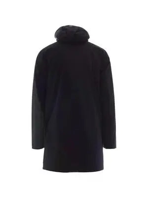 Herno Hooded Concealed-fastening Coat - Blue