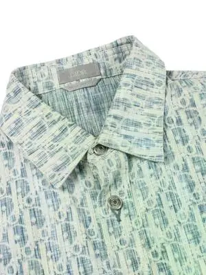 Dior 2010s Oblique Pattern Denim Shirt