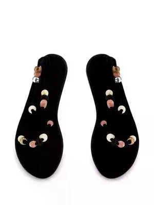ANCIENT GREEK SANDALS Eleftheria Bead-embellished Sandals