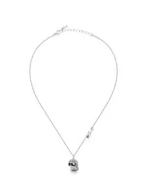 Karl Lagerfeld Ikonik Pendant Necklace - Silver