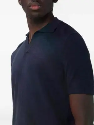 BROOKSFIELD Bowling-collar Linen T-shirt