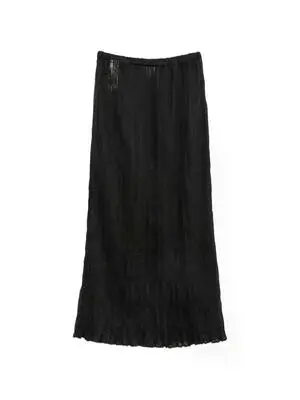 Sú Crinkled-effect Maxi Skirt - Black