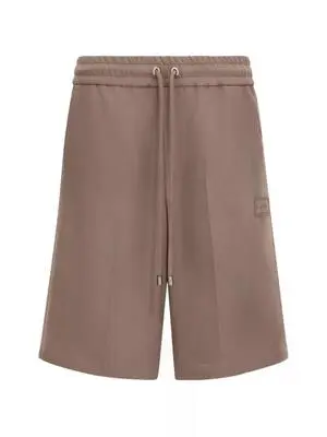 Amiri Drawstring Logo-patch Shorts - Brown