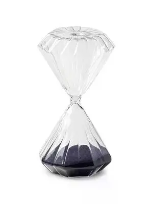 BITOSSI HOME Ribbed Glass Hourglass - White