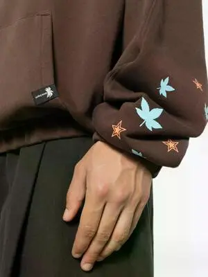 Palm Angels Graphic Print Pouch Pocket Sweater