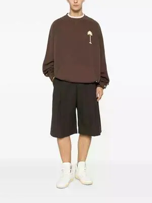 Palm Angels Graphic Print Pouch Pocket Sweater