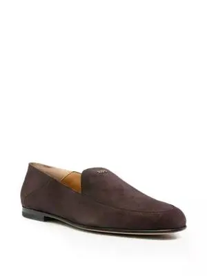 TOD'S Logo-detail Suede Loafers