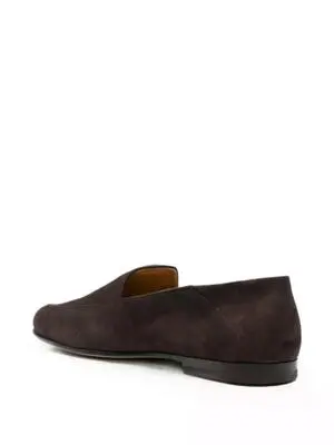 TOD'S Logo-detail Suede Loafers