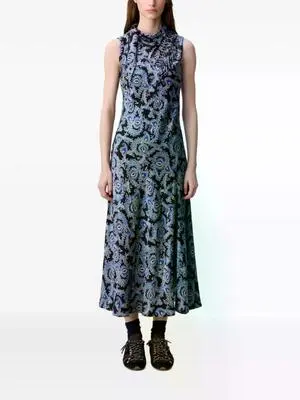 Claudie Pierlot Sleeveless Paisley Print Dress