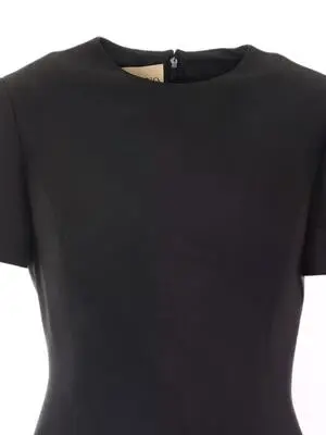 Valentino Garavani Lace-trim Mini Dress - Black