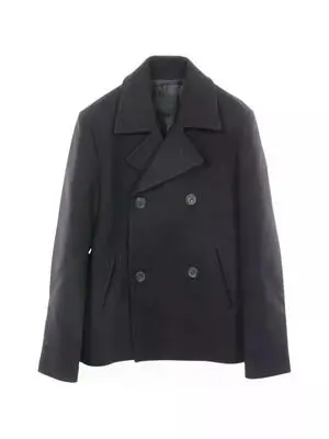 Prada Double-breasted Pea Coat - Black