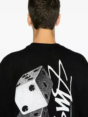 StÜssy Dice Print Cotton T-shirt