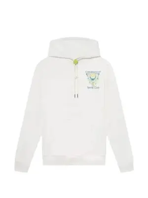 Casablanca Icon Tennis Club Hoodie - White