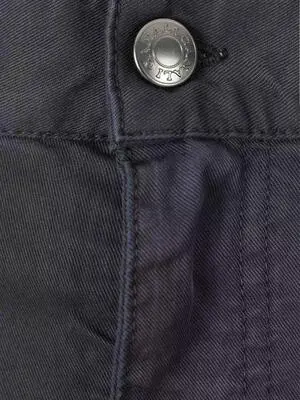 Canali Five-pocket Jeans With Logo Patch