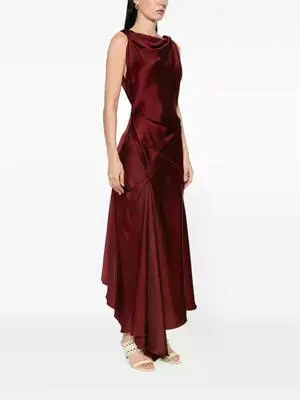 Victoria Beckham Posy Draped Asymmetric Gown