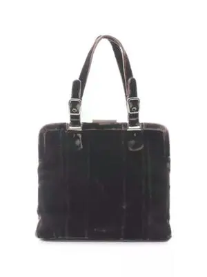 Prada 2000s Buckle-detail Tote Bag - Brown