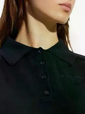 Givenchy Logo Embroidered Polo Top