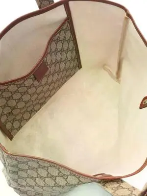 Gucci Gg Supreme Sherry Line Tote Bag