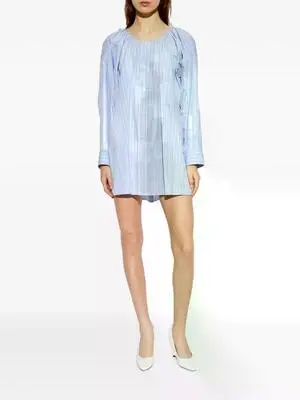 Alexander Wang Striped Off-shoulder Dress
