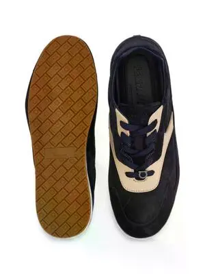 FERRAGAMO Suede Low Top Sneakers With Gathered Detail