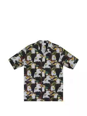 Rhude Eagle-print Shirt - Black