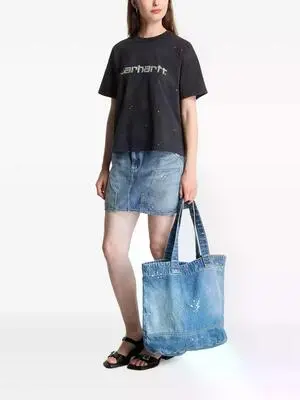 Carhartt Work In Progress Paint Splatter Logo T-shirt