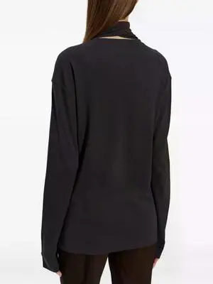LEMAIRE Tie-neck Long-sleeve Top