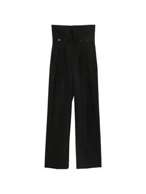 Carven Tailored Trousers With Side Slit Pockets
