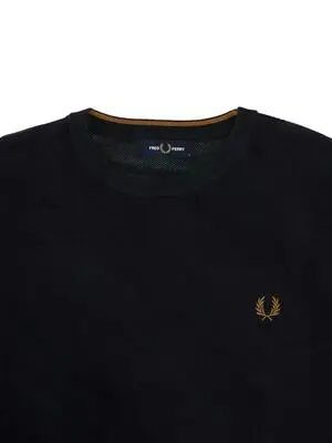 Fred Perry Embroidered Waffle Knit Sweatshirt