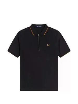 Fred Perry Zip-fastening Tipped Polo Shirt