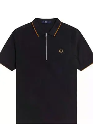 Fred Perry Zip-fastening Tipped Polo Shirt