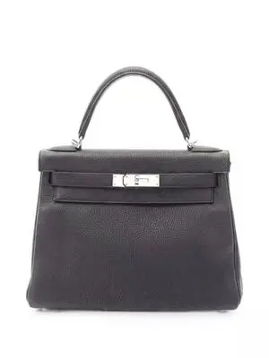 Hermès 2015 Kelly 28 Two-way Handbag - Black