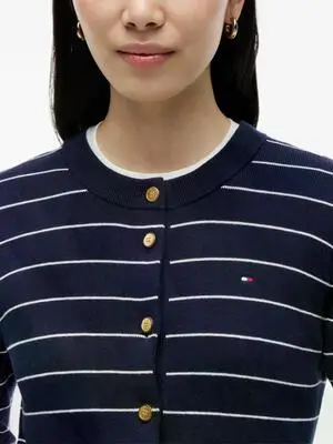 Tommy Hilfiger Striped Button-front Cardigan
