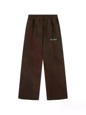THIRTEEN STUDIOS Logo-embroidered Track Pants - Brown