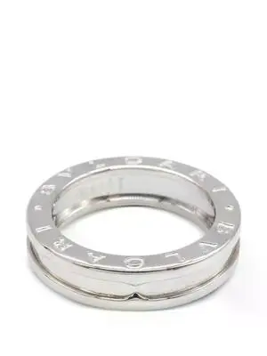 BVLGARI 18k White Gold B.zero1 Ring - Silver
