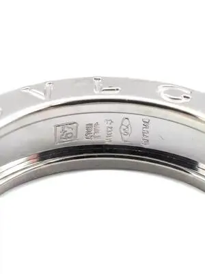 BVLGARI 18k White Gold B.zero1 Ring - Silver