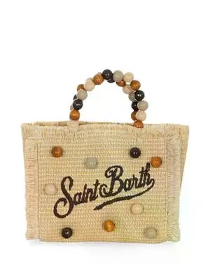 MC2 SAINT BARTH Vanity Mini Bead-embellished Tote Bag