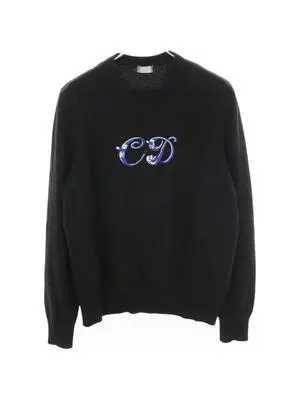 Dior 2000s Kenny Scharf Embroidered Cashmere Sweater