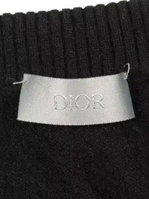 Dior 2000s Kenny Scharf Embroidered Cashmere Sweater