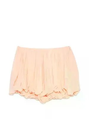 Chloé Pleated Bubble Shorts - Orange