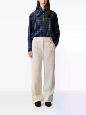 Claudie Pierlot Light Denim Wide-leg Jeans