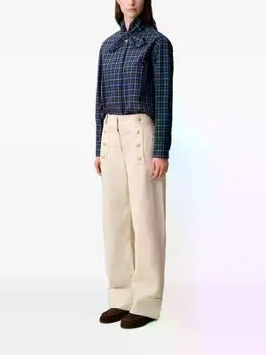 Claudie Pierlot Light Denim Wide-leg Jeans